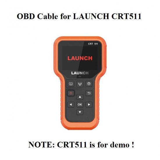 OBD II Cable Diagnostic Cable for LAUNCH CRT511 TPMS Tool|LAUNCH-CRT511|LAUNCH Replacement Parts